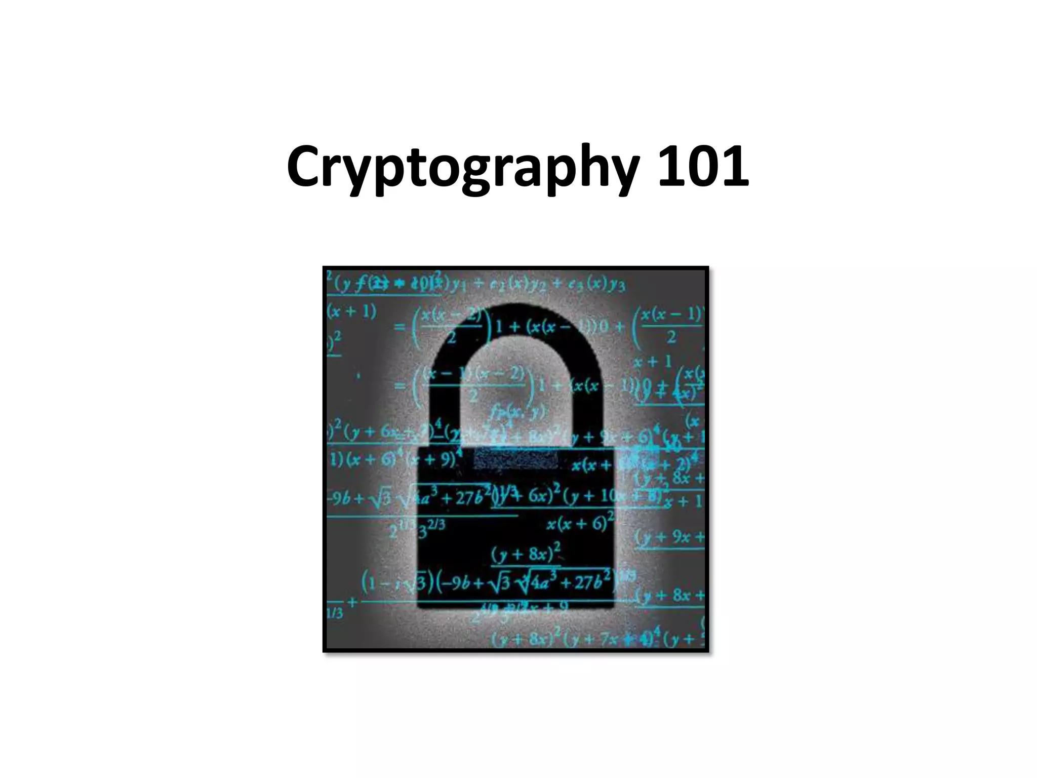 Cryptography 101 | PPT
