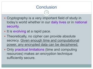 Cryptography (Revised Edition) | PPTX | Information and Network Security | Computing