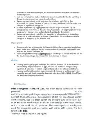 Cryptography Notes For Iss3 Information System Security Docx