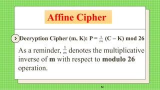 Cryptography (Affine Cipher) Ian Christine Mario.pptx