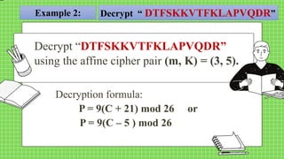 Cryptography (Affine Cipher) Ian Christine Mario.pptx