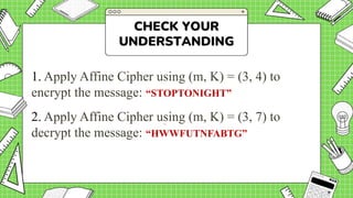 Cryptography (Affine Cipher) Ian Christine Mario.pptx