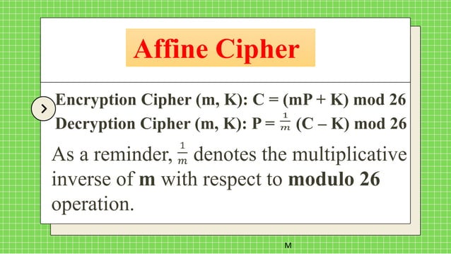 Cryptography (Affine Cipher) Ian Christine Mario.pptx