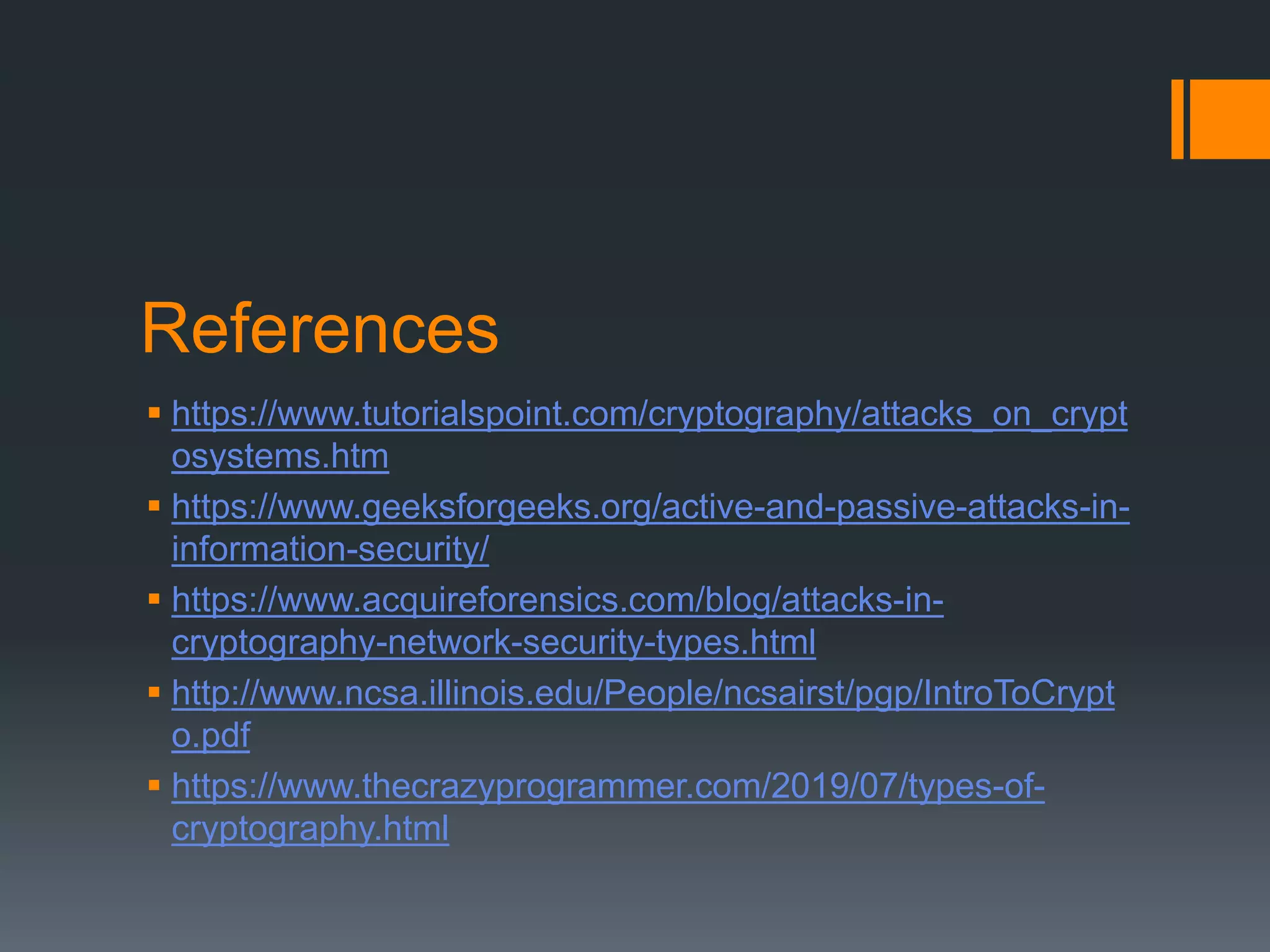 Cryptography and attacks ins | PPTX