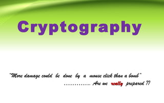 Cryptography & Digital certificate | PPT