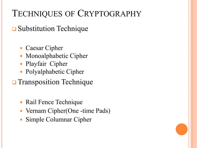 Cryptography and network security | PPTX