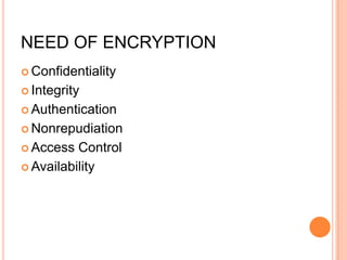 Cryptography and network security | PPTX