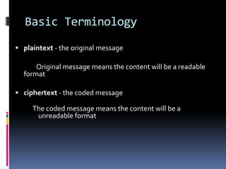 Cryptography and network security | PPTX