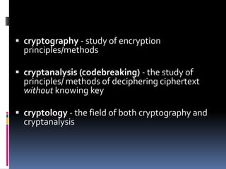 Cryptography and network security | PPTX