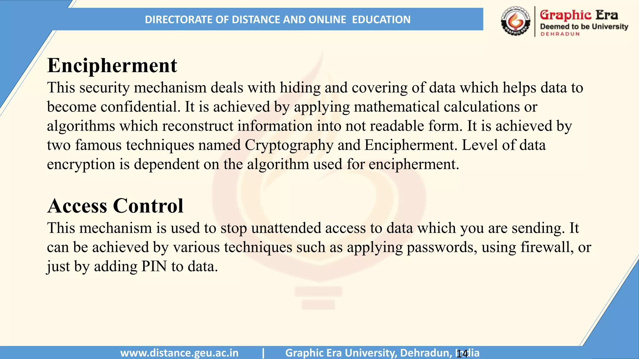 Cryptography and Network Security SESSION 1.pptx | Information and Network Security | Computing