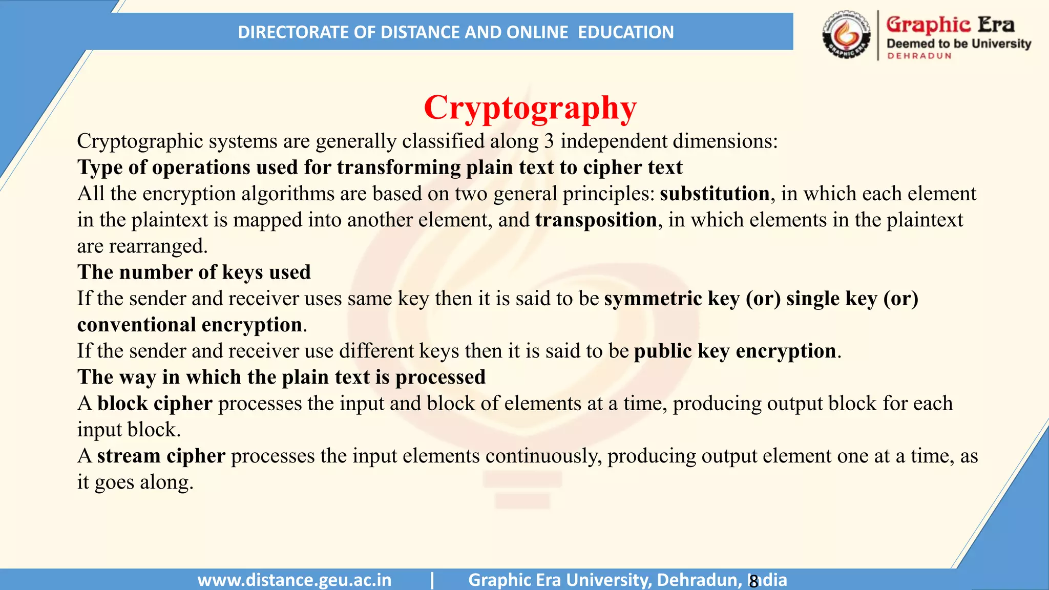 Cryptography and Network Security SESSION 1.pptx | Information and ...