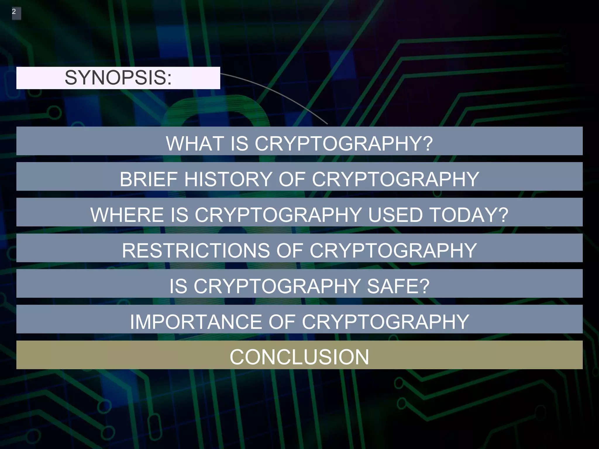 Cryptography Presentation | PPTX