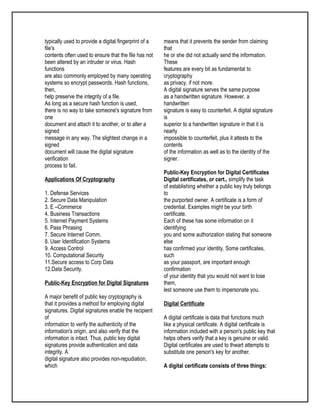 Cryptography full report | DOC