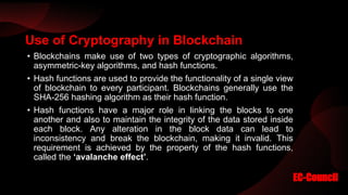 Cryptography in Blockchain | PPTX
