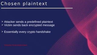 Basic presentation of cryptography mechanisms | PPT