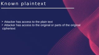 Basic presentation of cryptography mechanisms | PPT