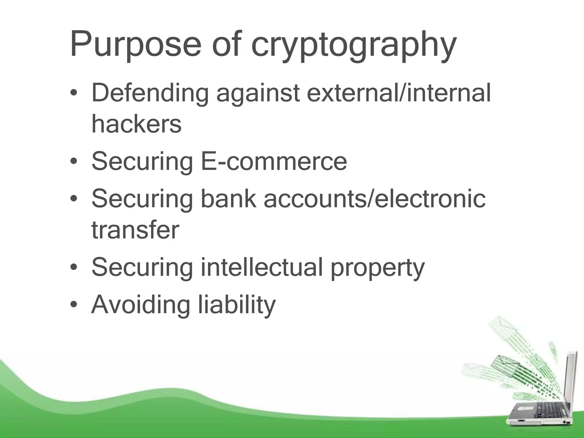 Cryptography in networks | PPTX