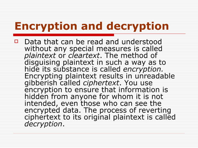 Cryptography intro | PPT