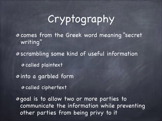Cryptography Intro - NCL | PPT