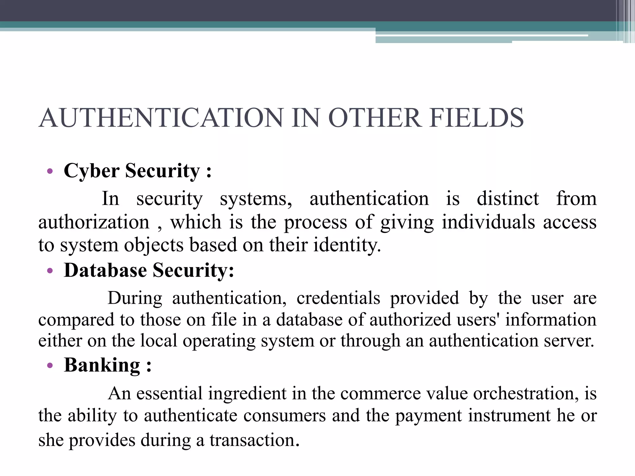 Cryptography In User Authentication Ppt 1994
