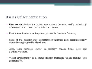 Cryptography in user authentication | PPT