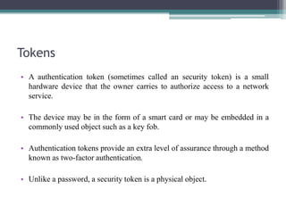 Cryptography in user authentication | PPT