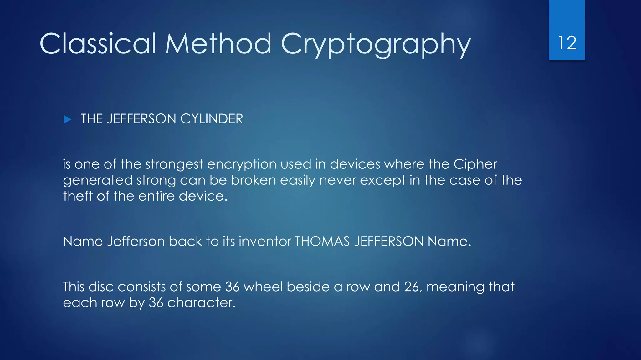 Information Security Cryptography ( L03- Old Cryptography Algorithms ...