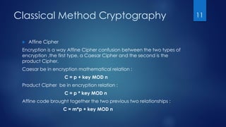 Information Security Cryptography ( L03- Old Cryptography Algorithms ...