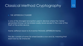 Information Security Cryptography ( L03- Old Cryptography Algorithms ...