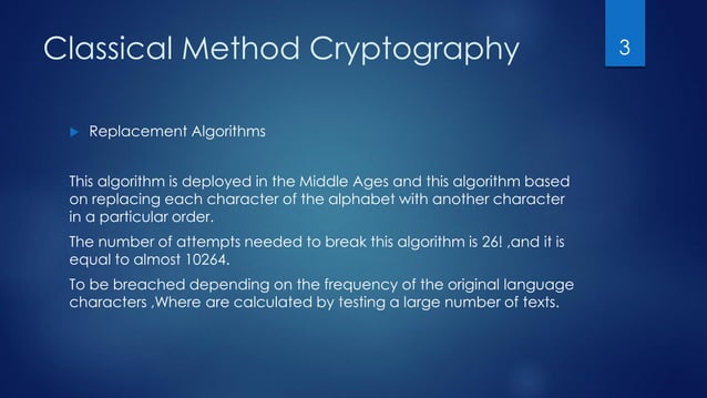Information Security Cryptography ( L03- Old Cryptography Algorithms ...