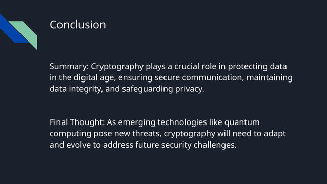 Introduction to Cryptography for btech cse | PPT