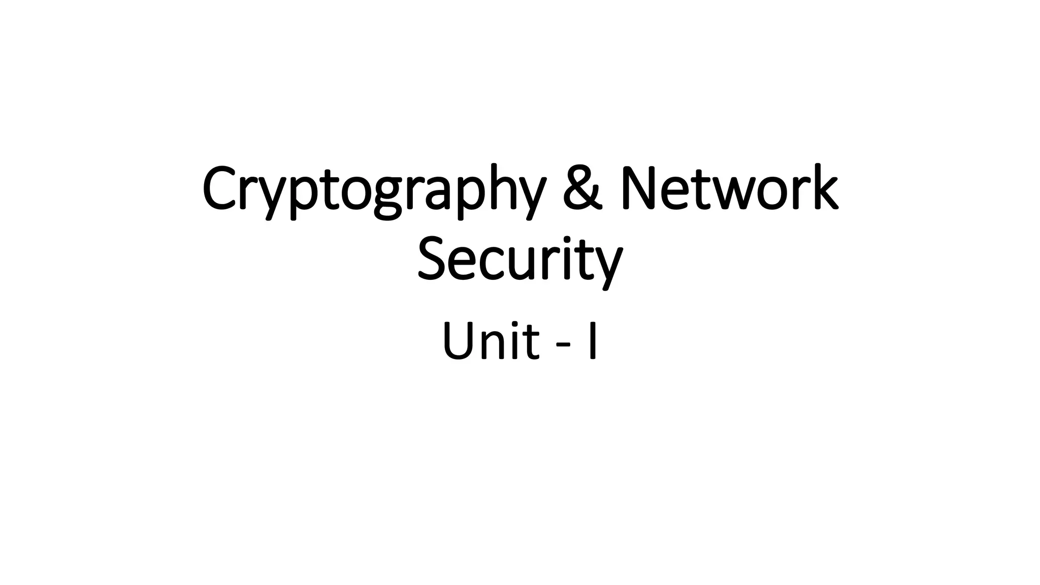 Cryptography And Network Security Pptx