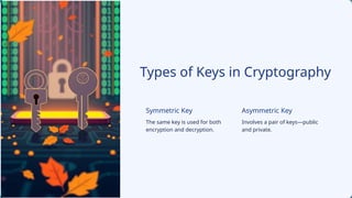 Cryptography Overview Types of Cryptograph Symmetric and Assymetric | PPTX