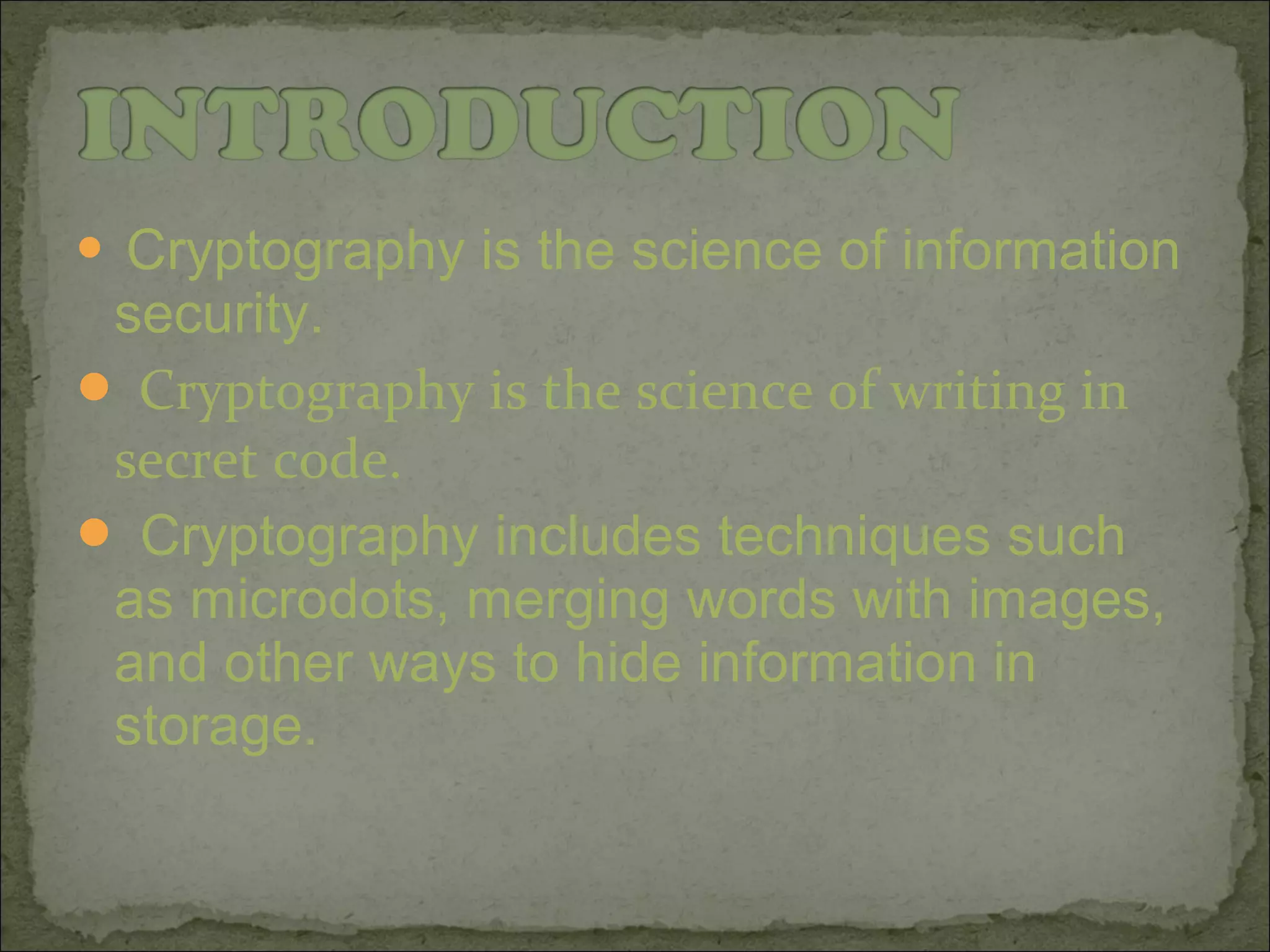 Cryptography ppt | PPT