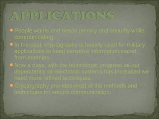 Cryptography ppt | PPT