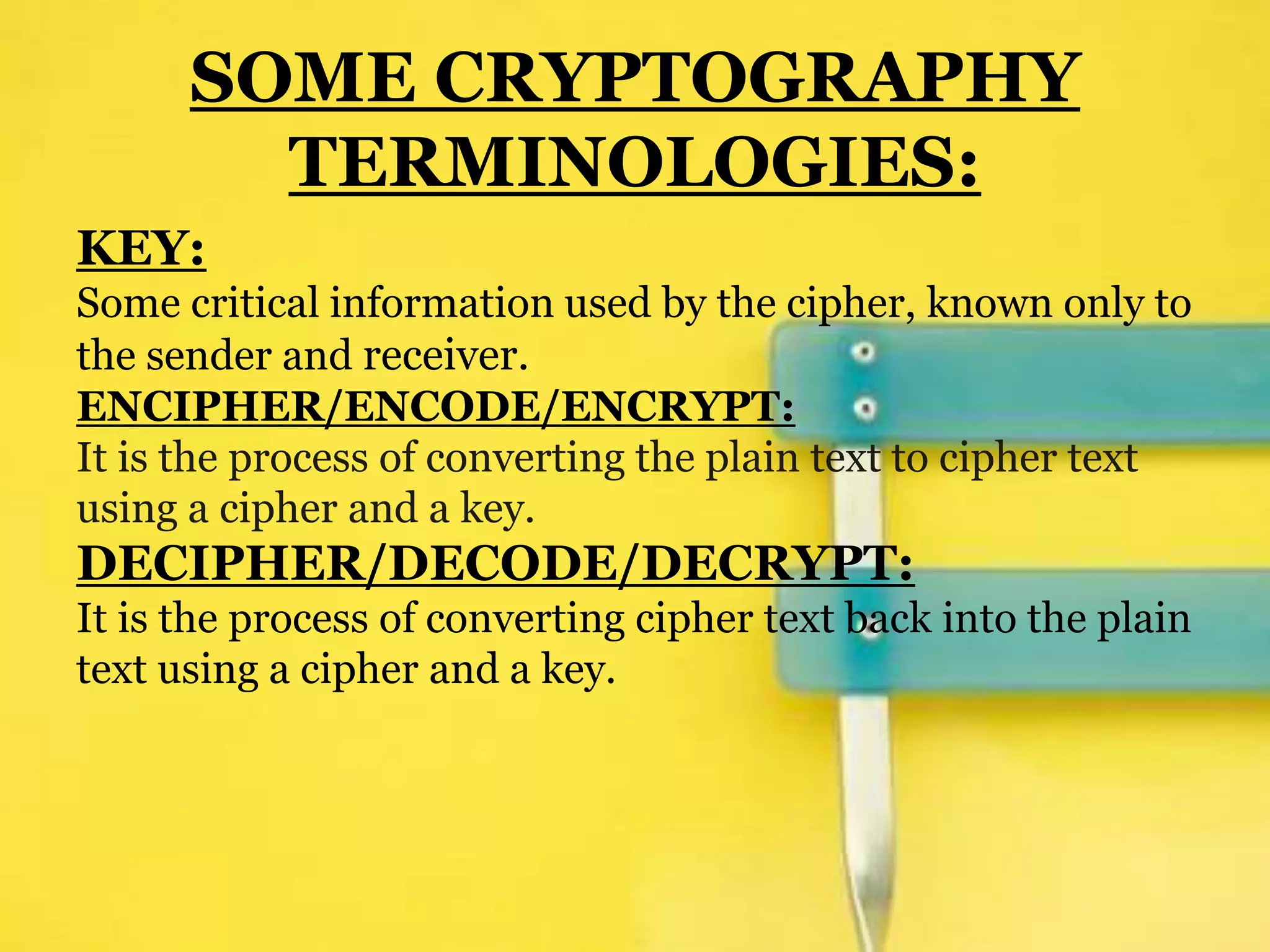 Cryptography | PPTX