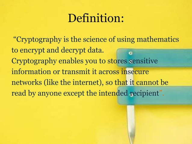 Cryptography | PPTX