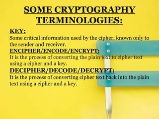 Cryptography | PPTX