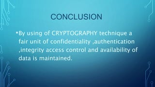 Cryptography ppt ,computer system security. PPT | PPTX | Information and Network Security ...