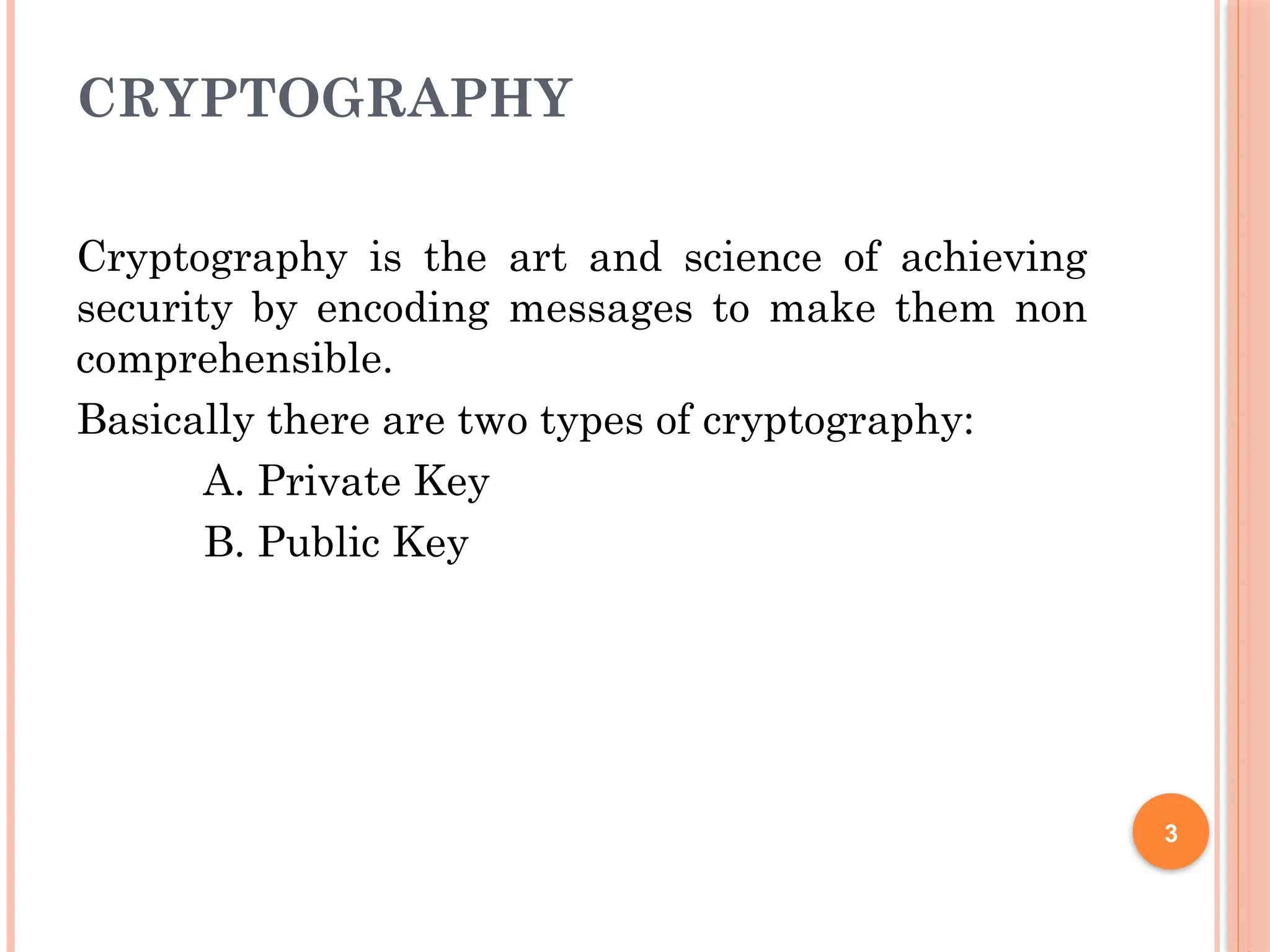 cryptography ppt.pptx this ppt consists of cryptography basics | PPT
