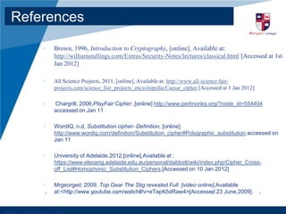 Superficial Study on the Concept of Cryptography | PPTX