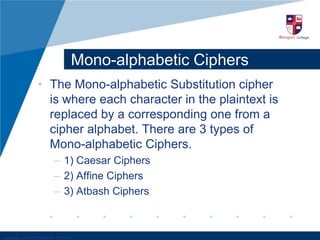 Superficial Study on the Concept of Cryptography | PPT