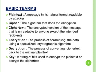 Cryptography seminar 2017 | PPT