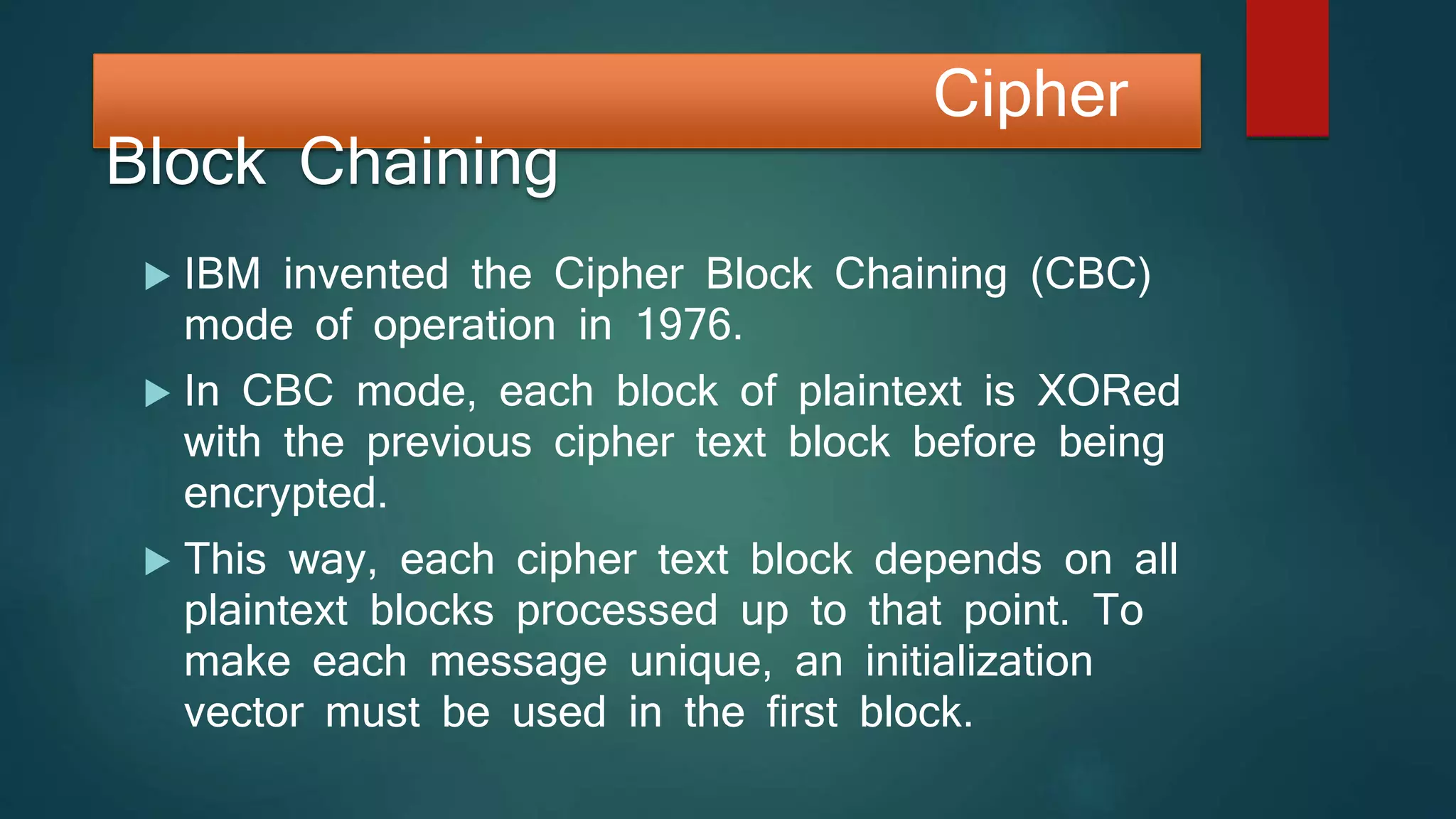 Modes of Operation | PPTX