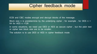 Modes of Operation | PPTX