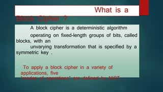 Modes of Operation | PPTX