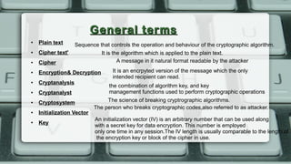 Basic techniques in cryptography | PPT