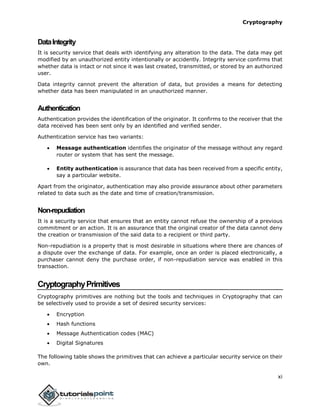 Cryptography tutorial | PDF