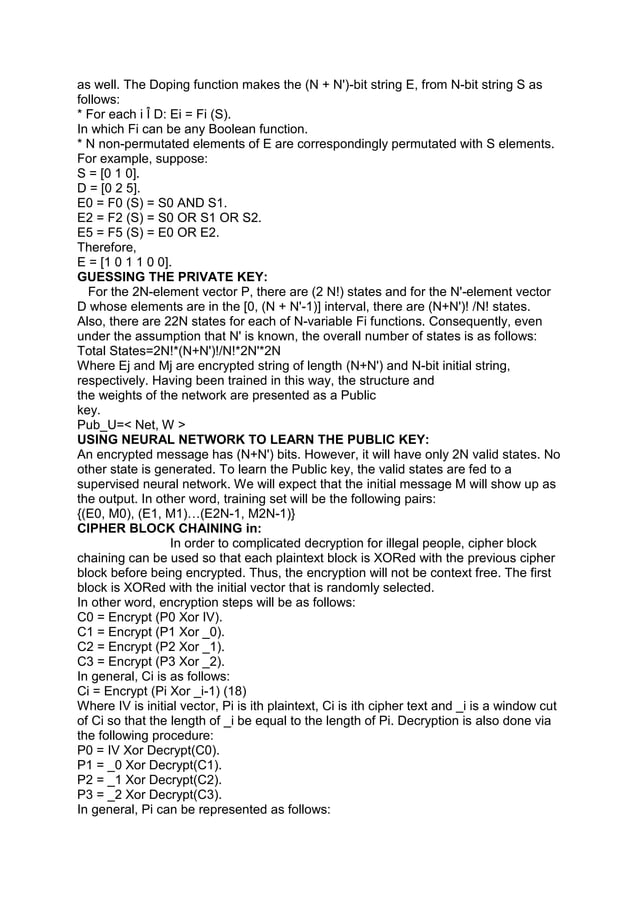 Cryptography using artificial neural network | PDF