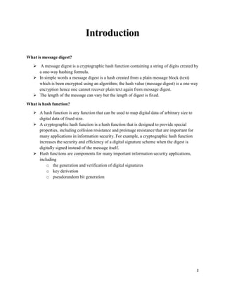 Whitepaper on new research on message digest and hash techniques | PDF